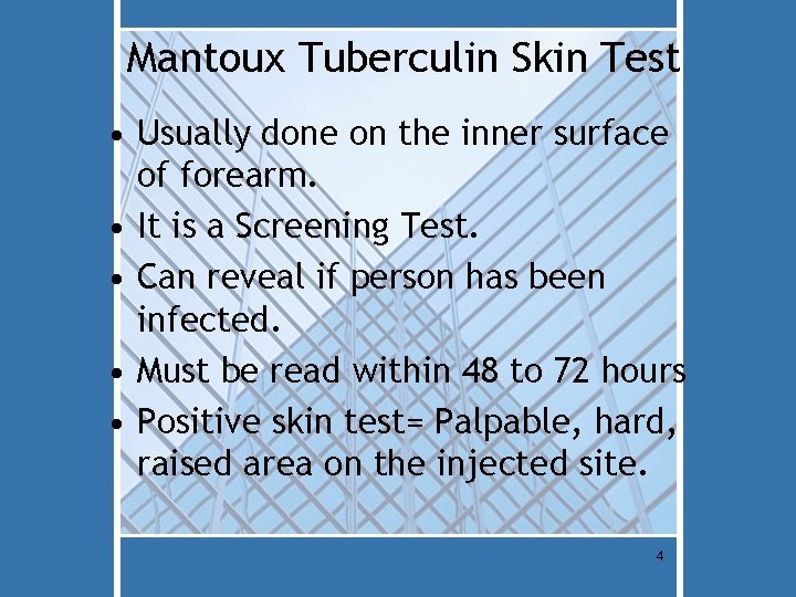 Training Manual on Tuberculosis for Virginia Tech Adult