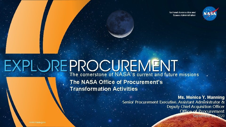 NASAs current and future missions The NASA Office