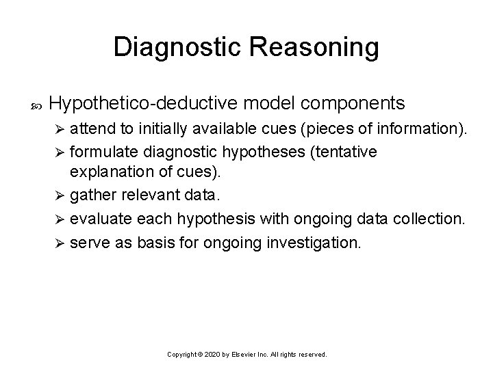 Chapter 1 EvidenceBased Assessment Copyright 2020 by Elsevier