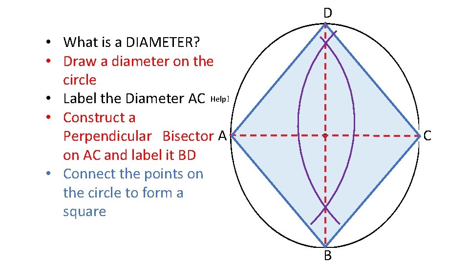 Foldable D What is a DIAMETER Draw a