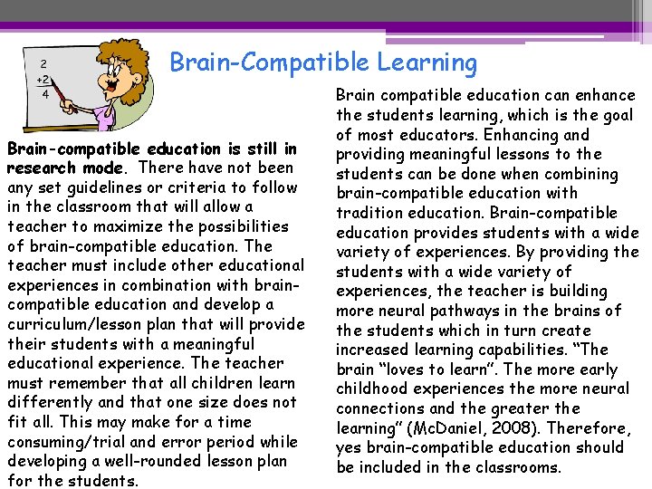 BrainCompatible Learning Alissa Watson EDU 417 Joanna SavareseLevine