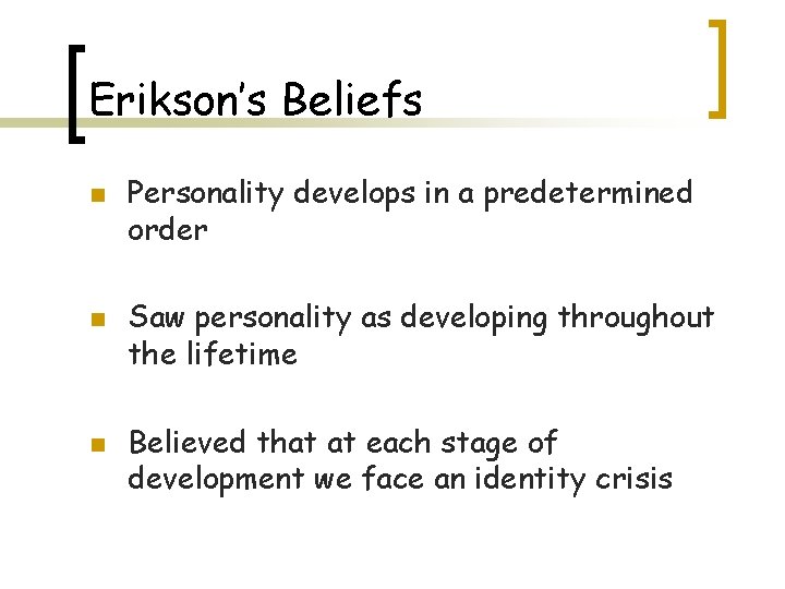 Developmental Theory Understanding Eriksons Theory Learning Targets ...