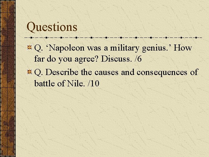 Napoleon Bonaparte 1768 1821 Lesson objectives By the