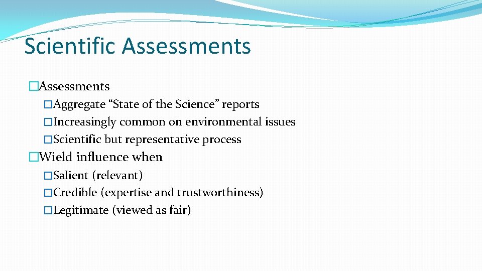 A Scientific Perspective Basics of the scientific perspective