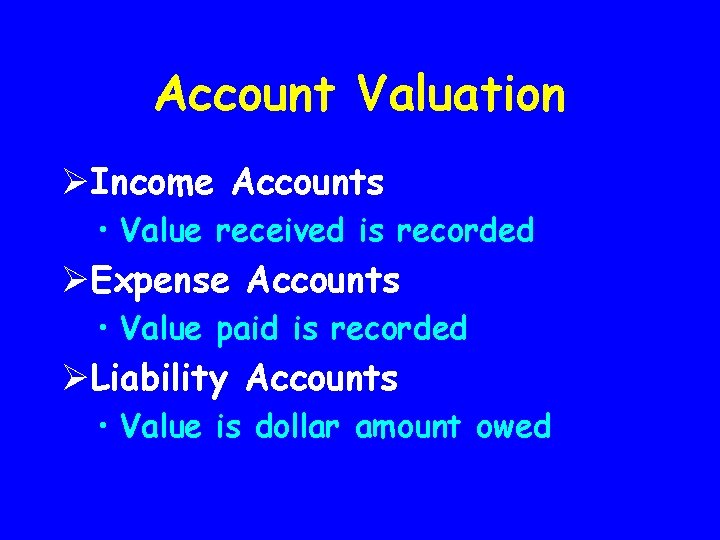 Basic Accounting Principles The Financial Statements Accounting Terms