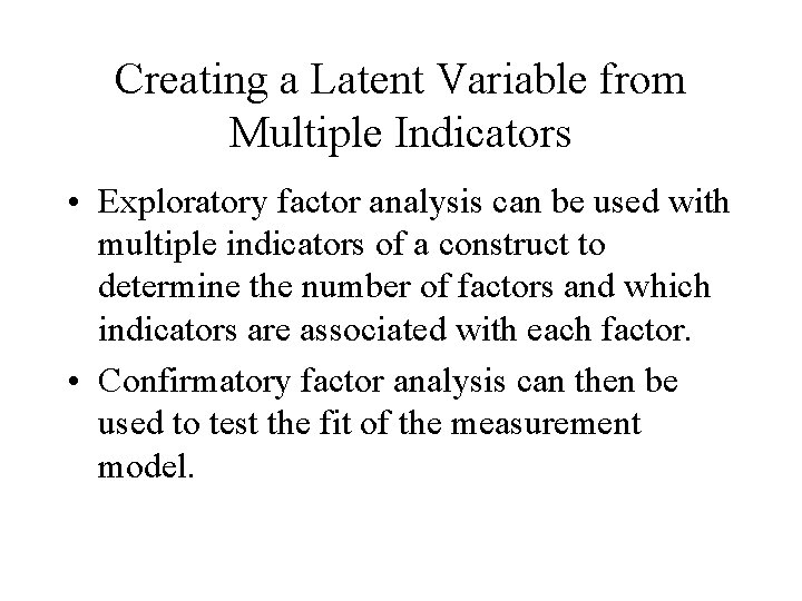 Structural Equation Modeling SEM With Latent Variables James