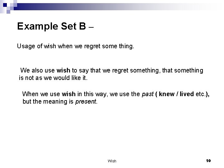 Grammar Unit 41 Wish Agenda Learning Objectives Example