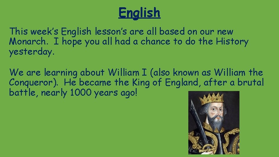 Good Morning Year 2 I hope you have