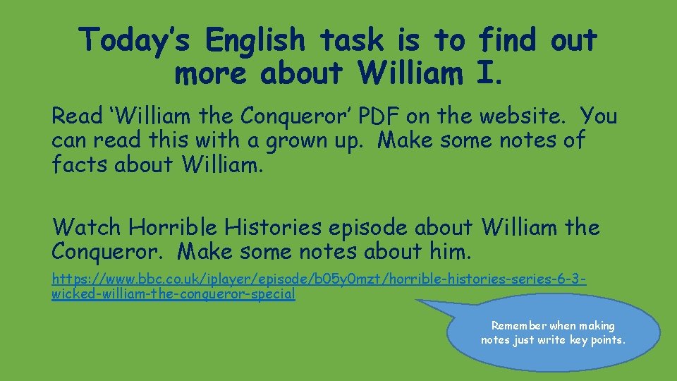 Good Morning Year 2 I hope you have