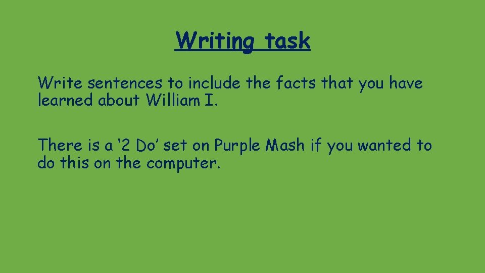 Good Morning Year 2 I hope you have