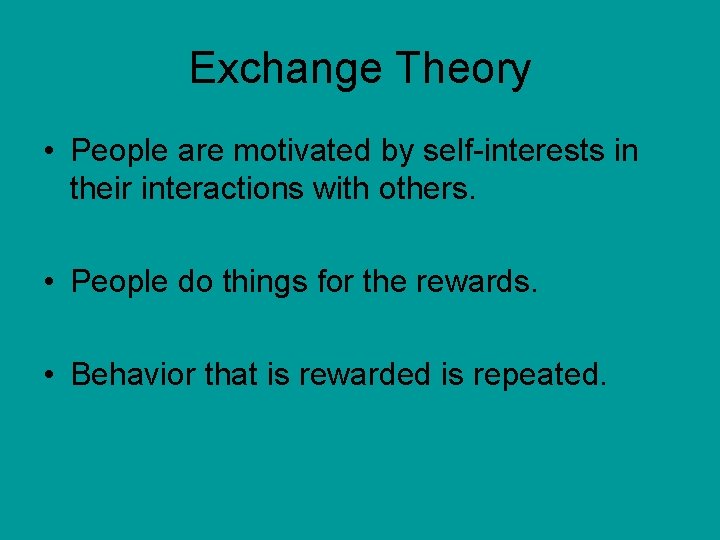 Types of Social Interaction Chapter 3 Section 2