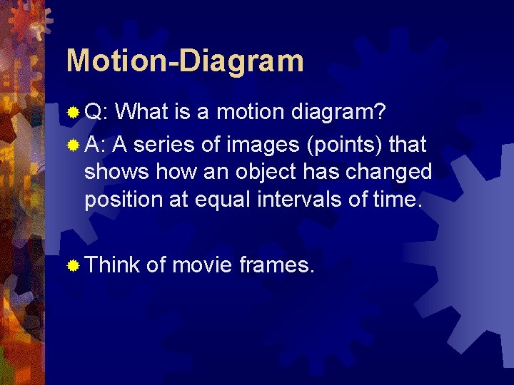 PHYSICS Lecture 2 Motion Chapter 3 Southern Boone