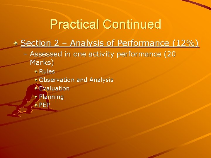 GCSE PE 09 What is involved Organisation Big