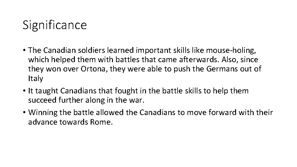 The Battle Of Ortona By Ella Mari Rylie