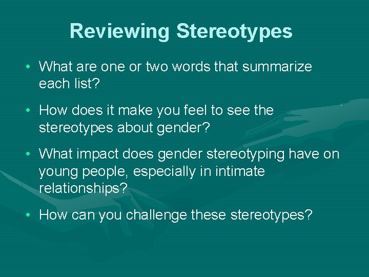 Drawing the Line Learning About Sexuality and Gender