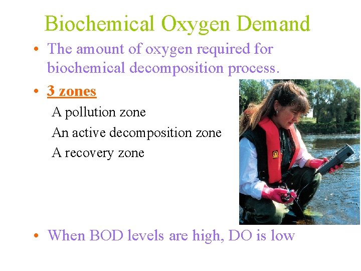 Chapter 22 Water Pollution and Treatment Biochemical Oxygen