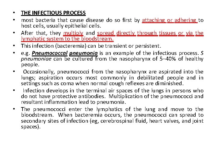 Unit One Pathogenesis of Bacterial Infection Pathogenesis of