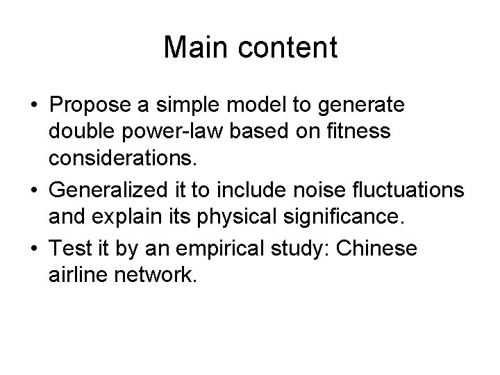 Emergence of double scaling law in complex systems