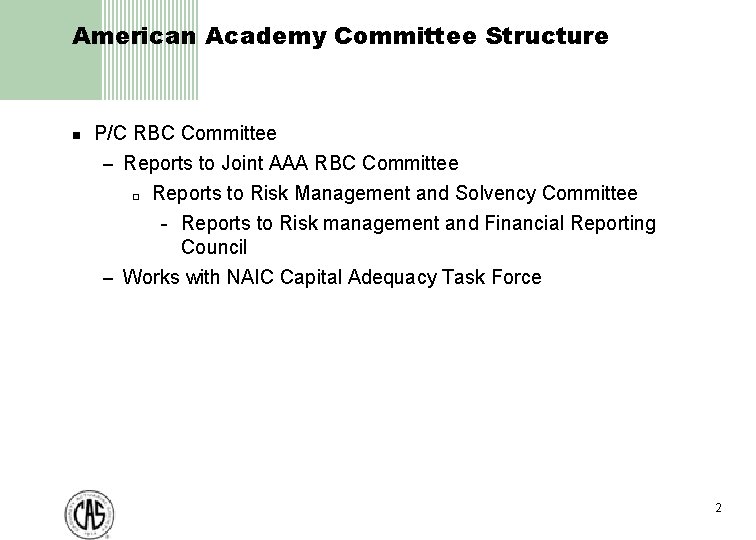 19 May 2004 The NAIC RiskBasedCapital Formula Revisited