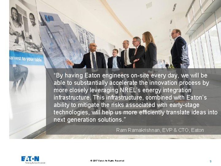 Learn about the collaboration Eaton US Department of