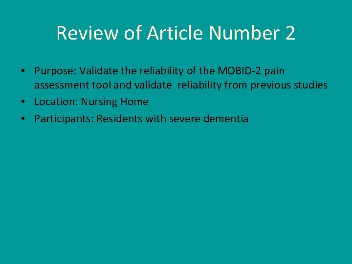 Effectiveness of a Behavior Assessment Tool to Identify