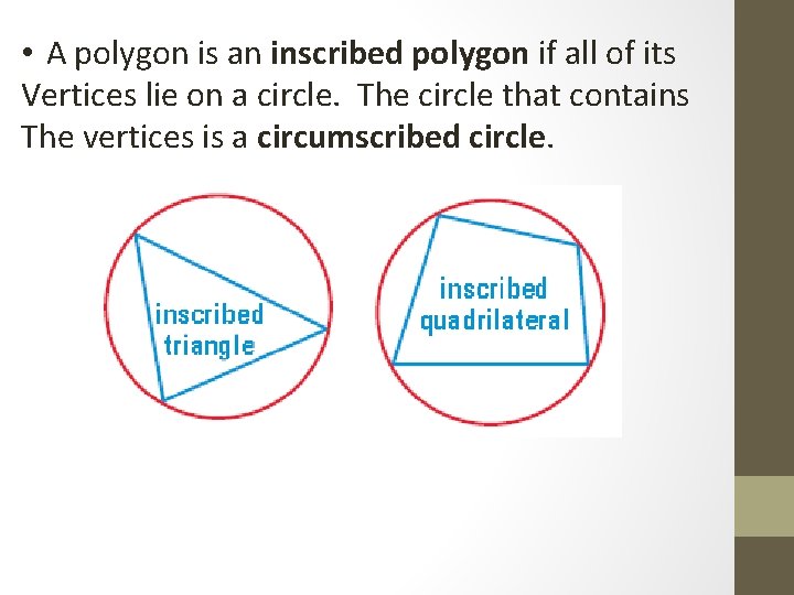 Section 10 4 Use Inscribed Angles And Polygons
