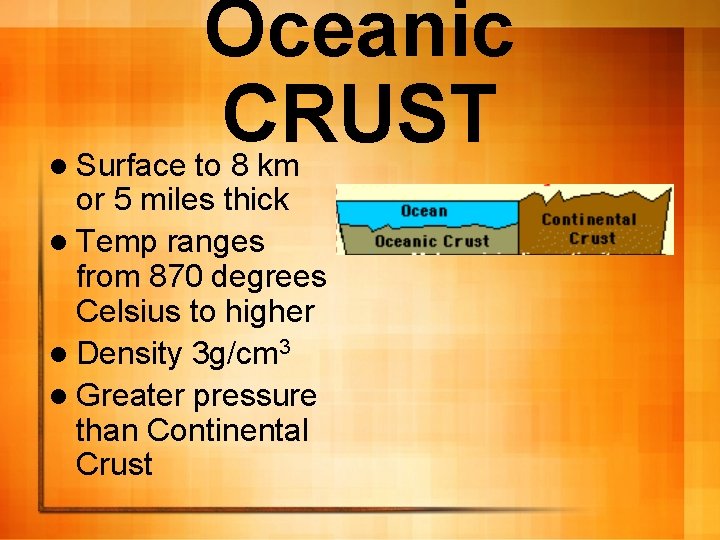LAYERS OF THE EARTH l Layers l DensityPressureTem