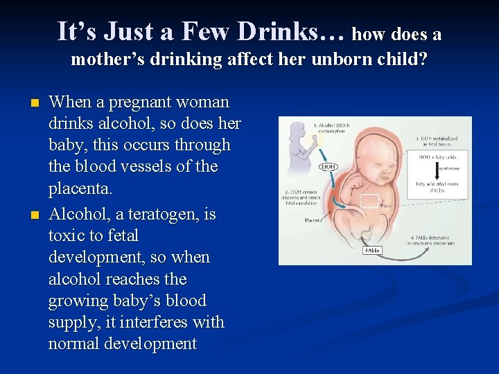 Fetal Alcohol Syndrome Presented by Amy Pearce Allison