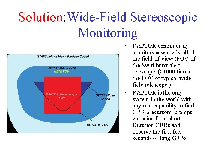 RAPTOR RAPid Telescopes for Optical Response Robotic Astronomy