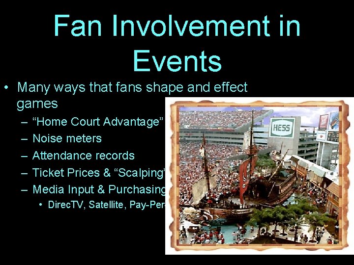 Sports Distribution Event Media Distribution Stadium as Place