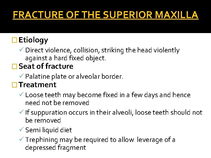 Affections of the upper and lower jaw AFFECTIONS