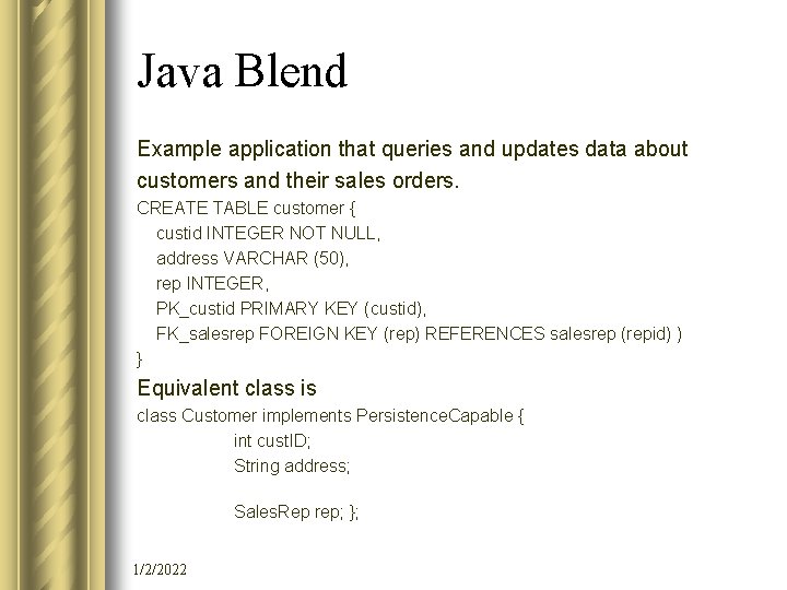 Object Relational Mapping Tools Sivakumar Natarajan 122022 Introduction
