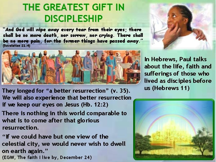 THE COST OF DISCIPLESHIP Lesson 13 for March