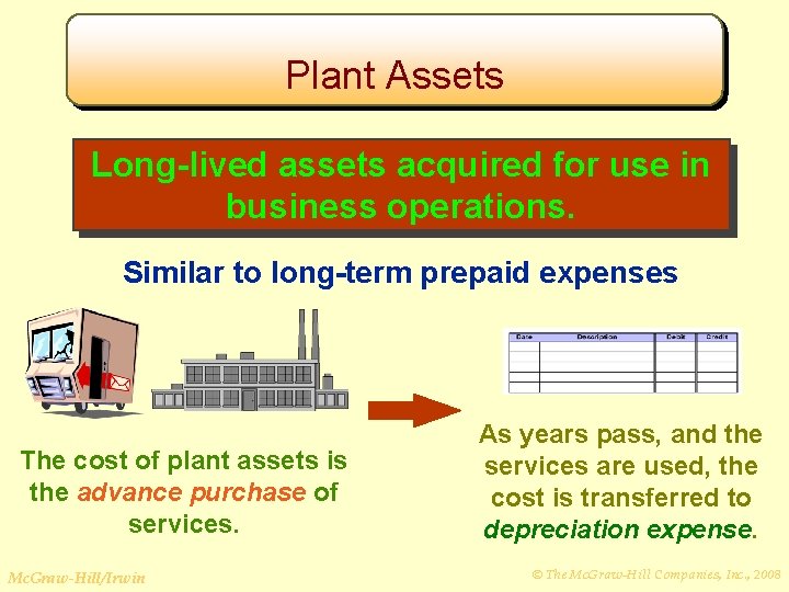 Chapter 9 PLANT AND INTANGIBLE ASSETS Mc GrawHillIrwin