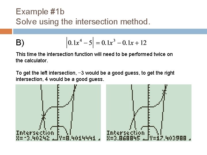 2 1 SOLVING EQUATIONS GRAPHICALLY Objectives 1 Solve