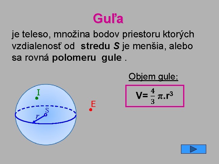 Gua Obsah Trojrozmern priestor Gua Objem gule Povrch
