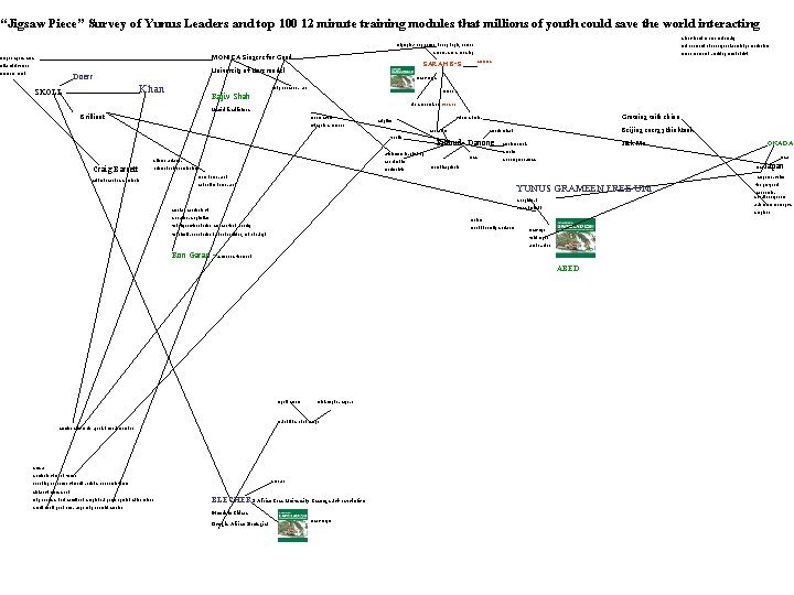 Jigsaw Piece Survey of Yunus Leaders and top