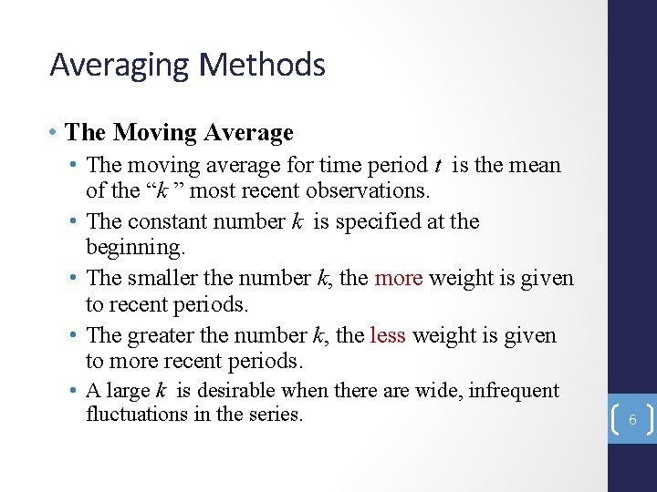 MOVING AVERAGES AND EXPONENTIAL SMOOTHING Dr Mohammed Alahmed