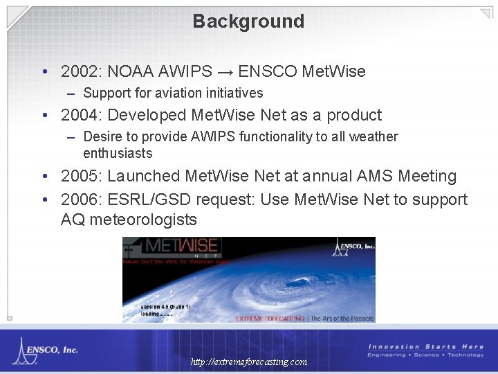 Earth System Research Laboratory Global Systems Division Technology