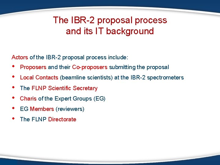Some ideas for upgrading the IBR2 proposal evaluation