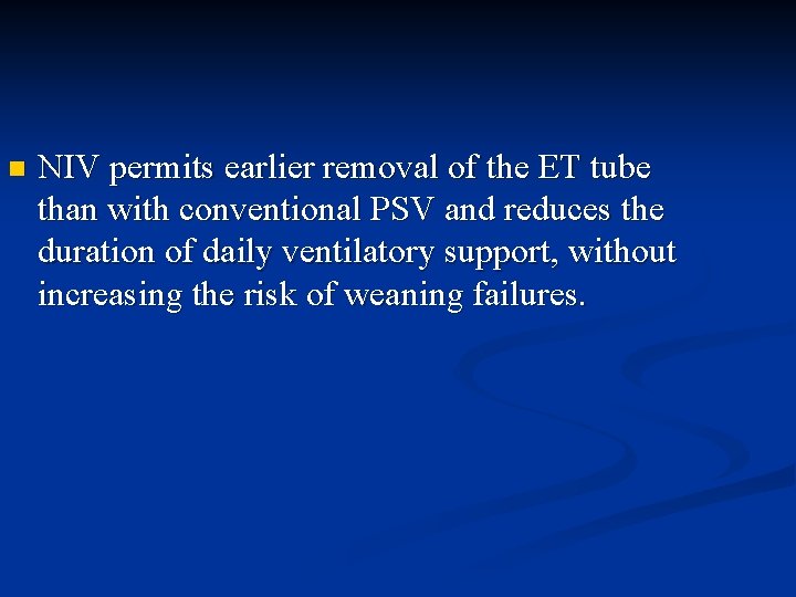 Noninvasive Positive Pressure Ventilation Introduction n Noninvasive ...