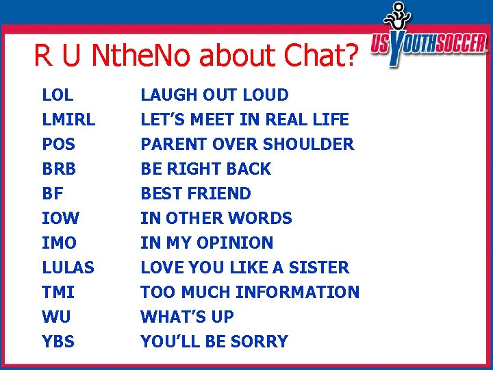 Risk Management Guidelines for Youth Websites An overview