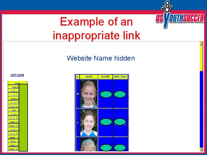 Risk Management Guidelines for Youth Websites An overview