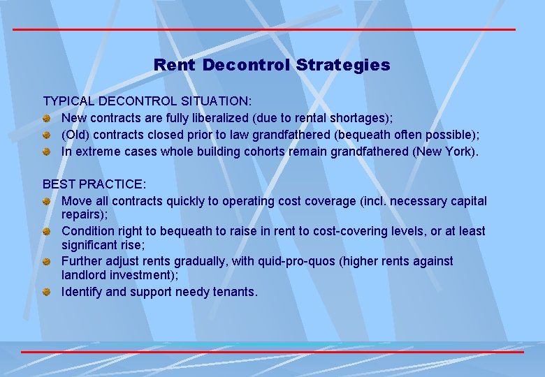 Rental Housing Policy Strategies and Best Practices for