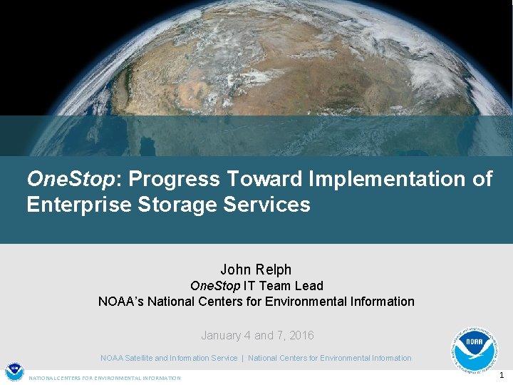 One Stop Progress Toward Implementation of Enterprise Storage