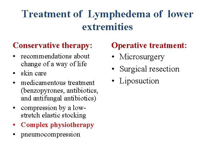 MODERN REHABILITATION PROGRAMS IN PHYSIOBALNEOTHERAPY OF LYMPHEDEMA OF