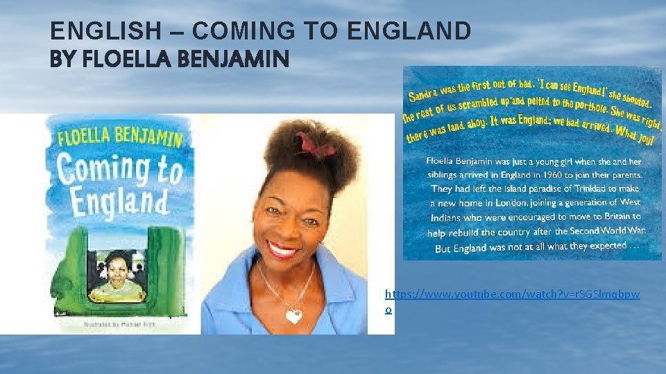 ENGLISH COMING TO ENGLAND BY FLOELLA BENJAMIN https