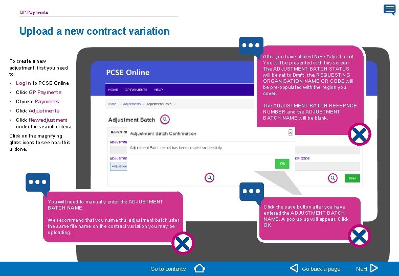 GP Payments Commissioner Submitting Adjustments Version 1 0