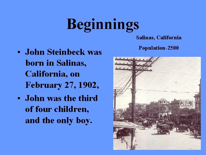 John Steinbeck Created by Ryan Clopton Edited by