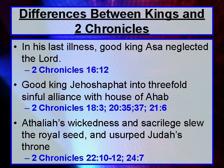 Old Testament Survey Book of 2 Chronicles Restoration